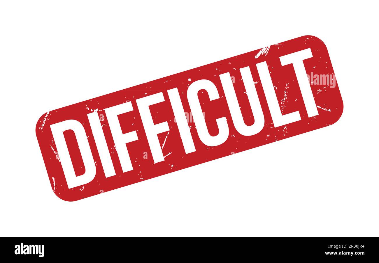 Difficult rubber stamp Stock Vector Images - Alamy