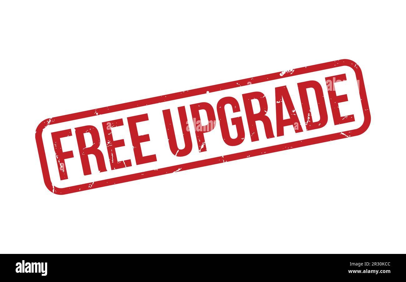 Free Upgrade Rubber Stamp Seal Vector Stock Vector Image & Art - Alamy