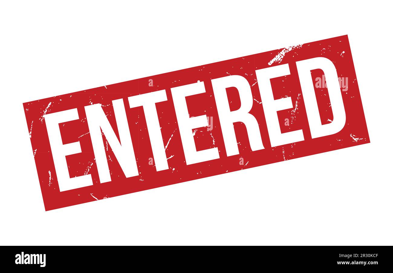 Entered Rubber Stamp Seal Vector Stock Vector Image & Art - Alamy