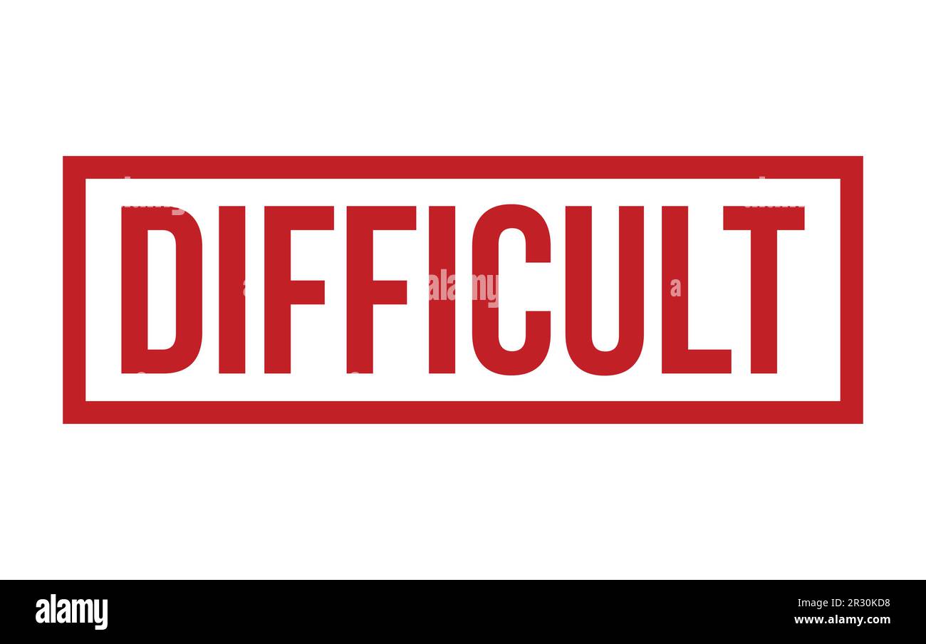 Difficult rubber stamp Stock Vector Images - Alamy