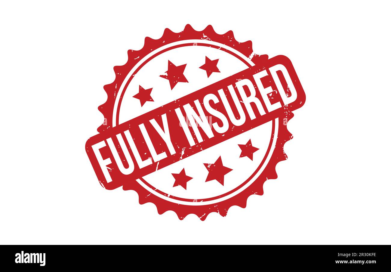 Fully Insured rubber grunge stamp seal vector Stock Vector Image & Art - Alamy
