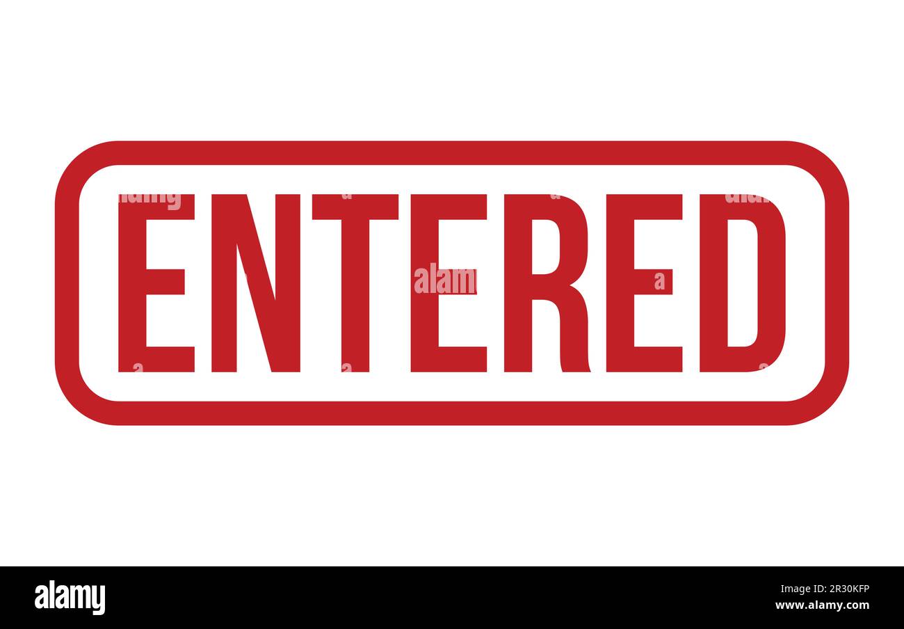 Red Entered Rubber Stamp Seal Vector Stock Vector Image & Art - Alamy
