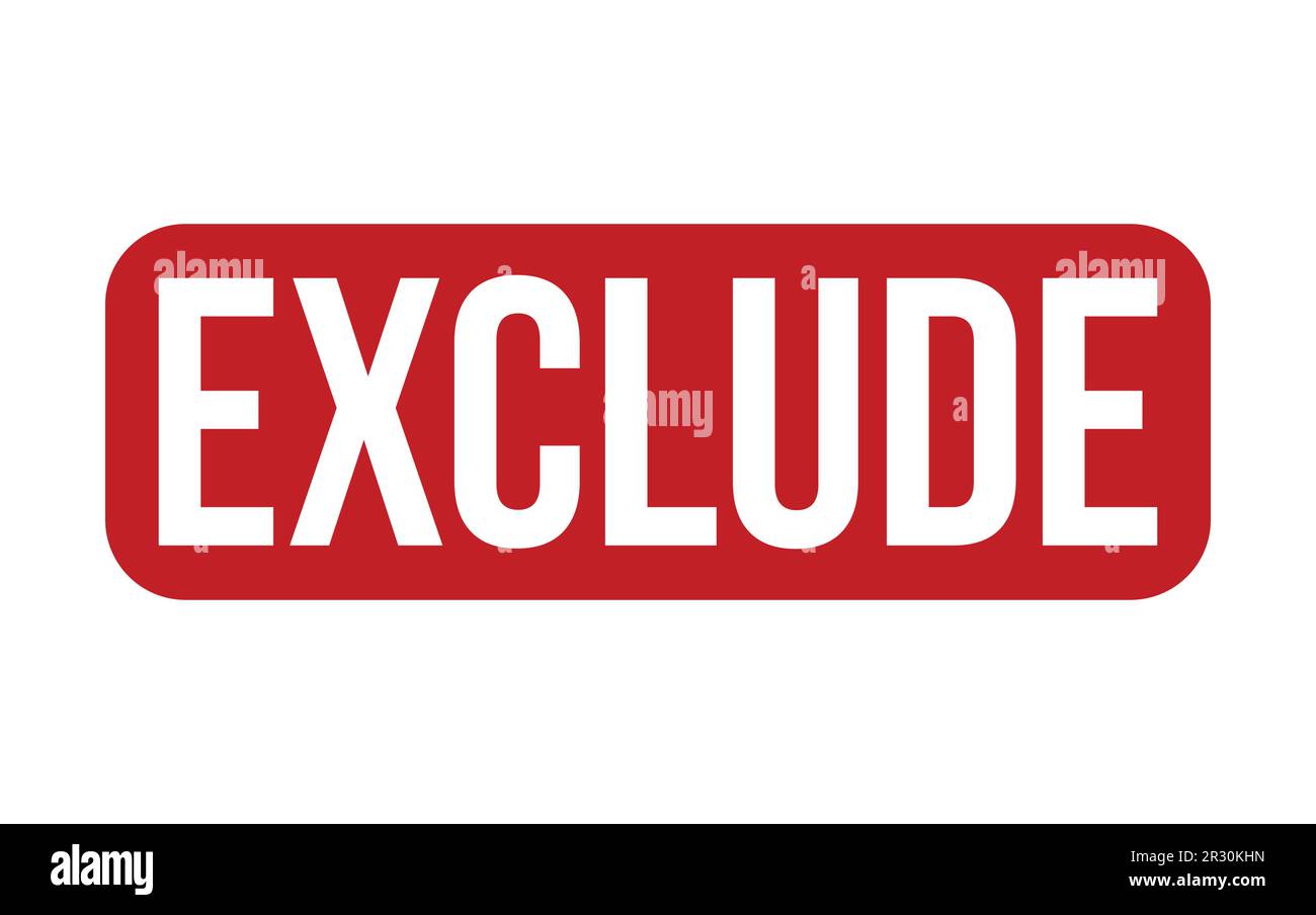 Exclude Stock Vector Images - Alamy Exclude Stock Vector Images - Alamy