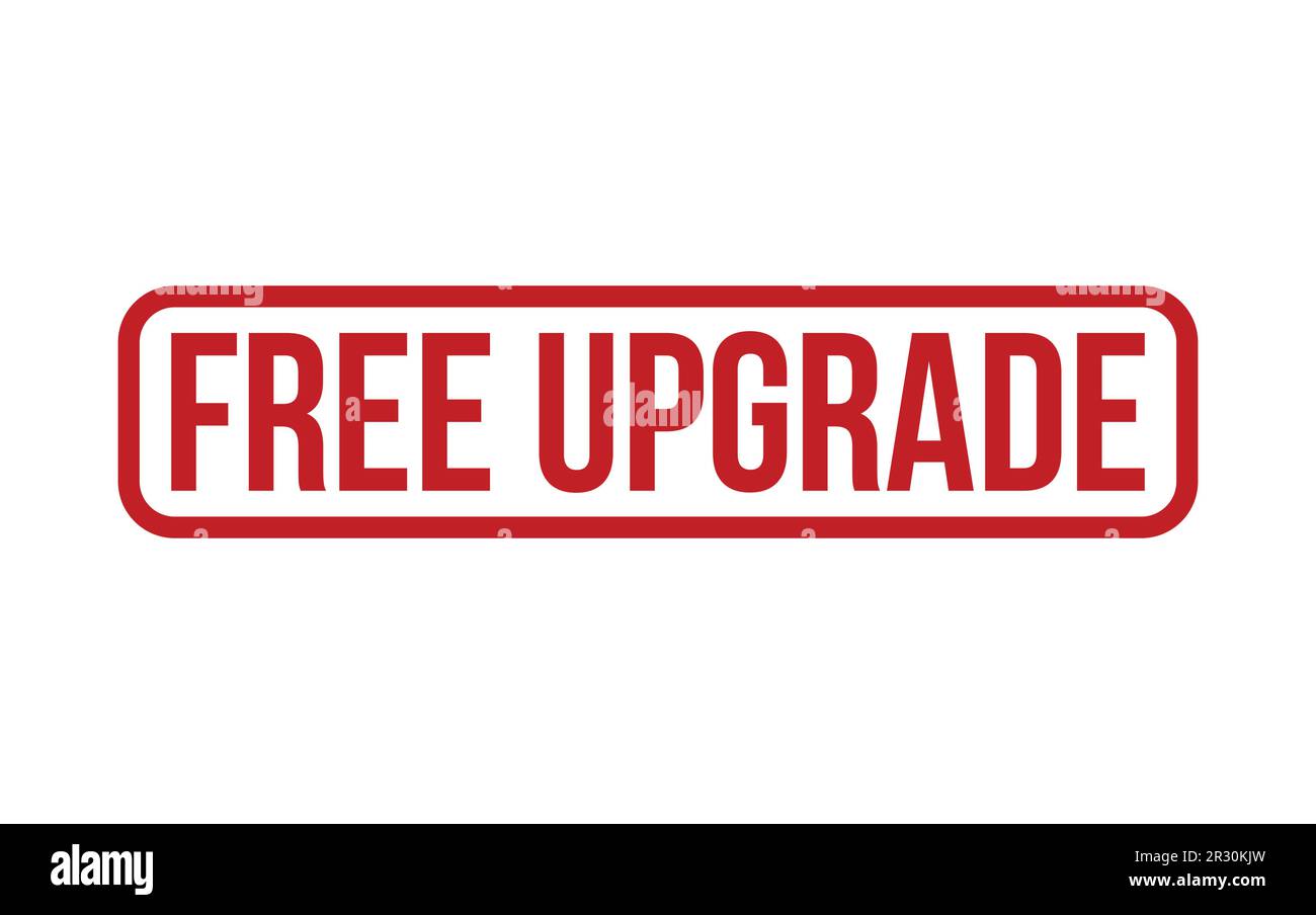 Red Free Upgrade Rubber Stamp Seal Vector Stock Vector Image & Art - Alamy