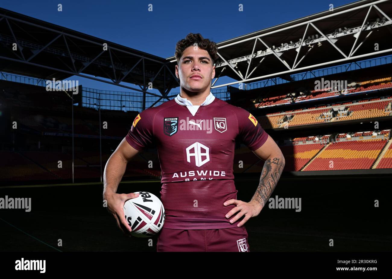 Reece Walsh of the Maroons poses for a photograph during the 2023 State ...