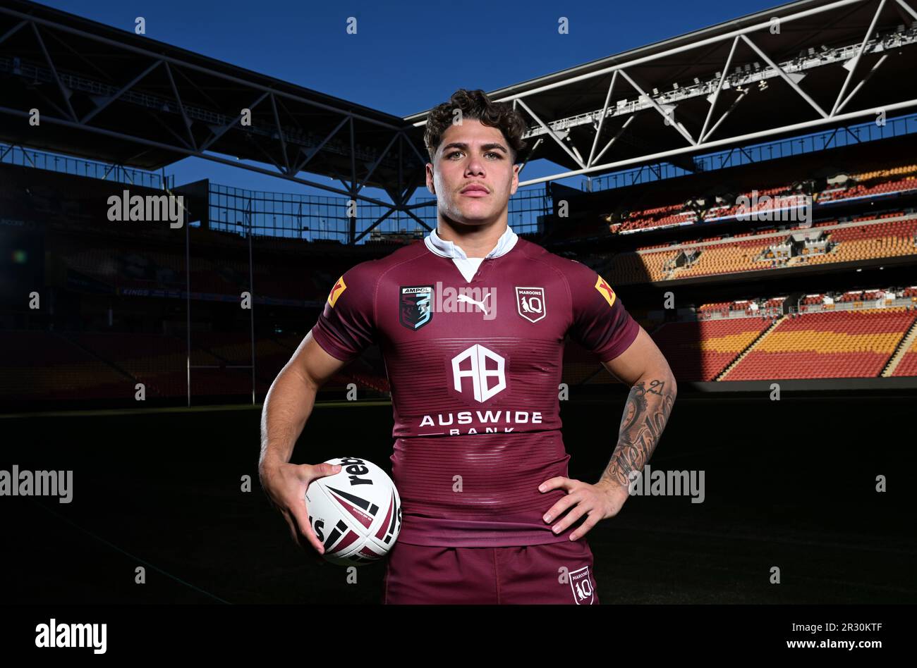 Reece Walsh of the Maroons poses for a photograph during the 2023 State ...