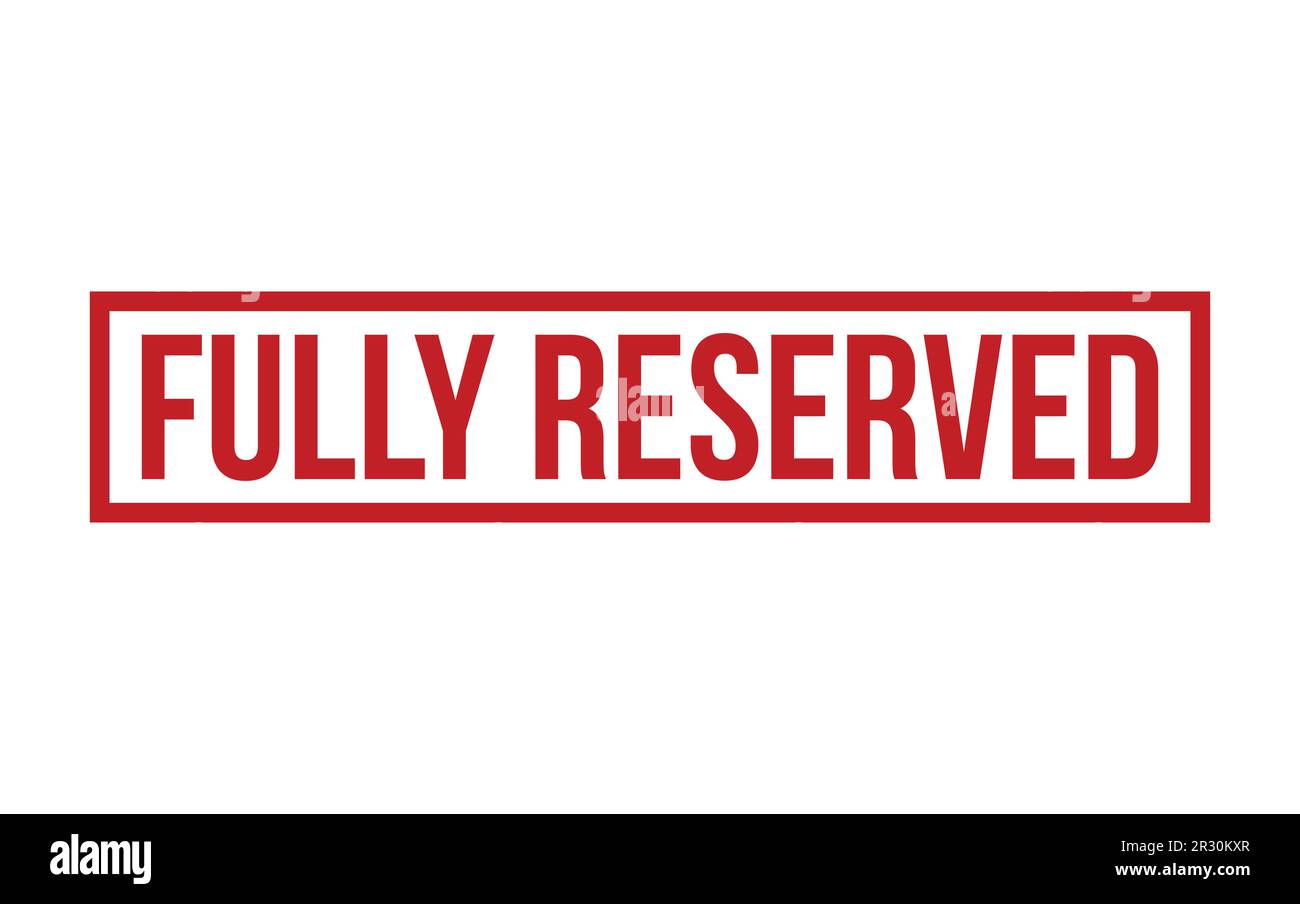 Red Fully Reserved Rubber Stamp Seal Vector Stock Vector Image & Art ...