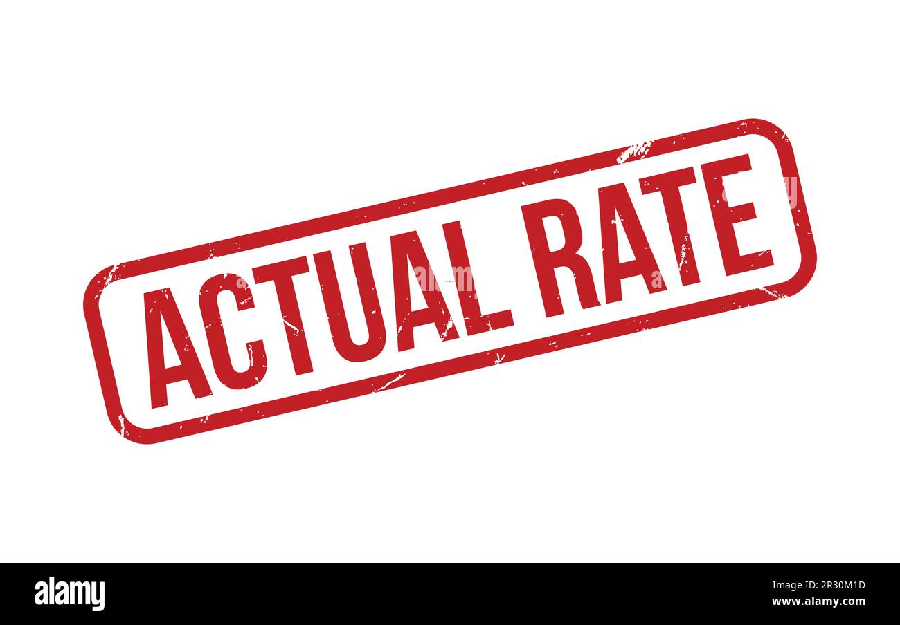 Actual rate stamp Stock Vector Images - Alamy