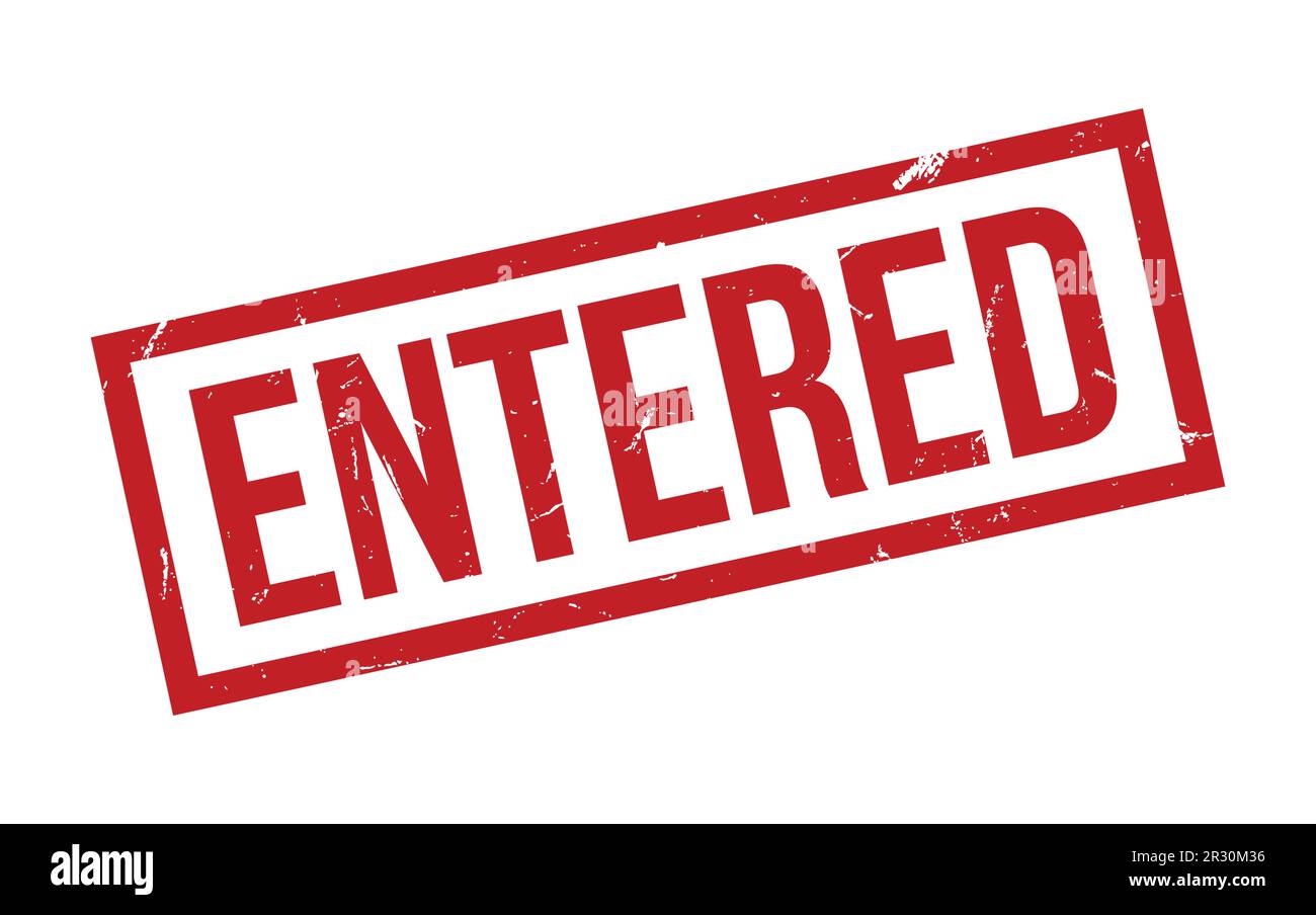 Red Entered Rubber Stamp Seal Vector Stock Vector Image & Art - Alamy