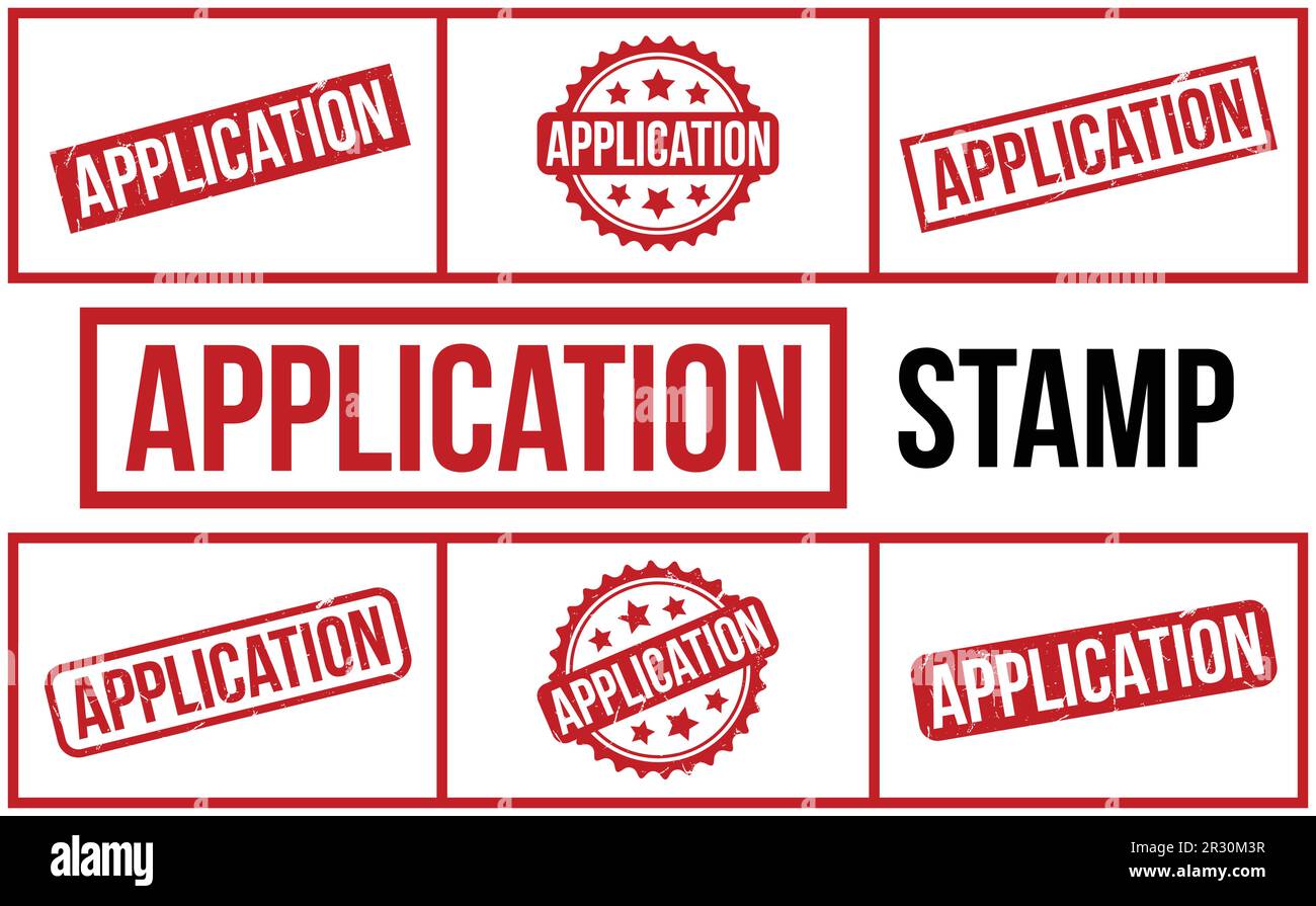 Application rubber stamp hi-res stock photography and images - Alamy