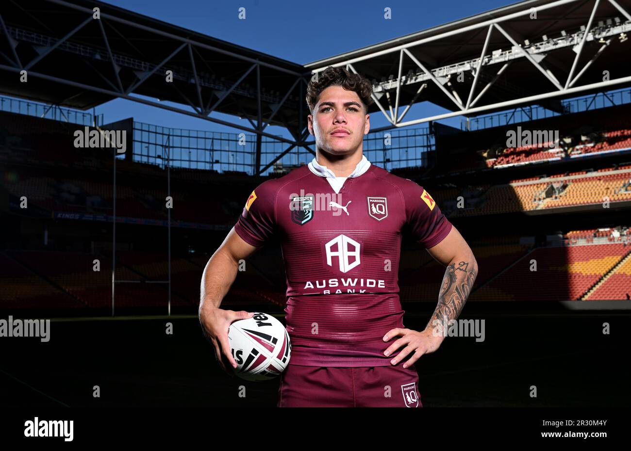 Reece Walsh of the Maroons poses for a photograph during the 2023 State ...