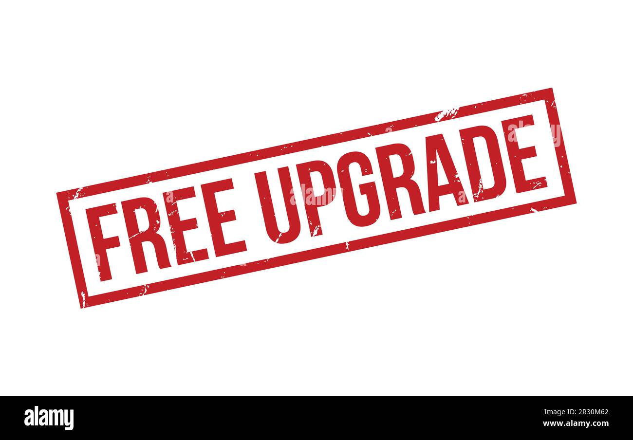 Red Free Upgrade Rubber Stamp Seal Vector Stock Vector Image & Art - Alamy