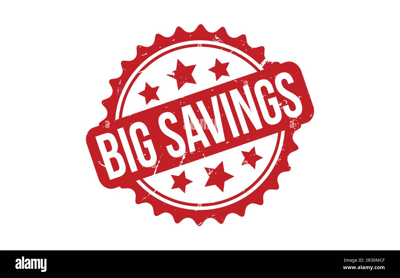 Red Big Savings Rubber Stamp Seal Vector Stock Vector Image & Art - Alamy