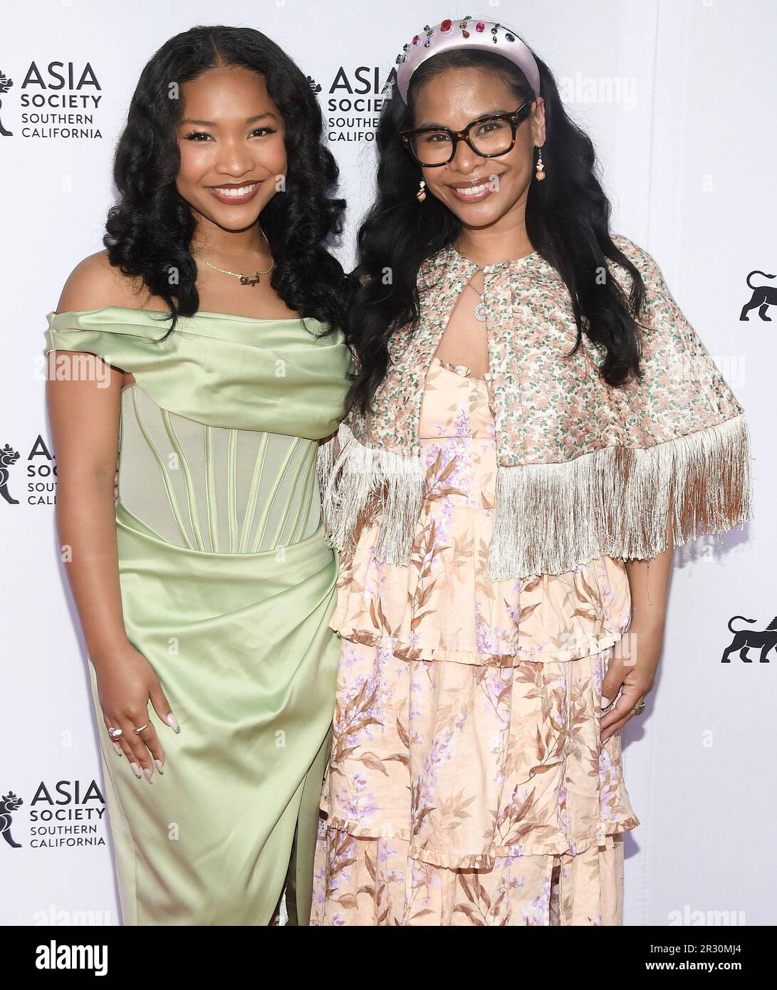 Los Angeles, USA. 21st May, 2023. (L-R) Laya DeLeon Hayes and Mom Gina ...