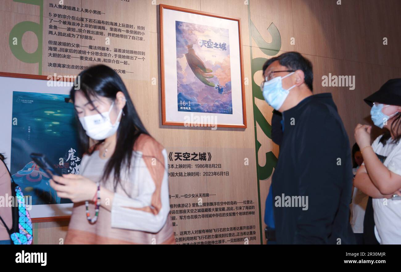 SHANGHAI, CHINA - MAY 21, 2023 - Citizens wait in line to watch the ...