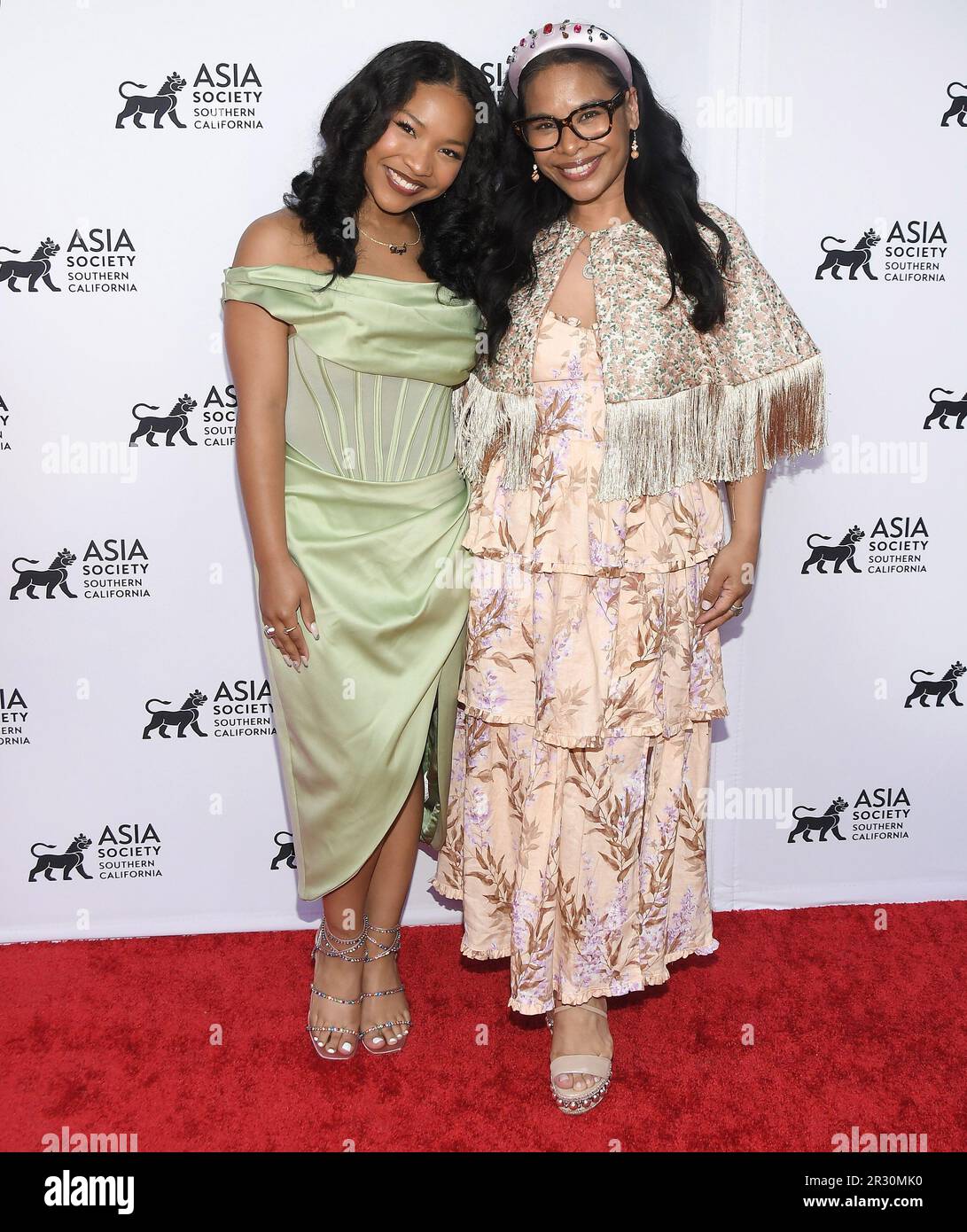 Los Angeles, USA. 21st May, 2023. (L-R) Laya DeLeon Hayes and Mom Gina ...