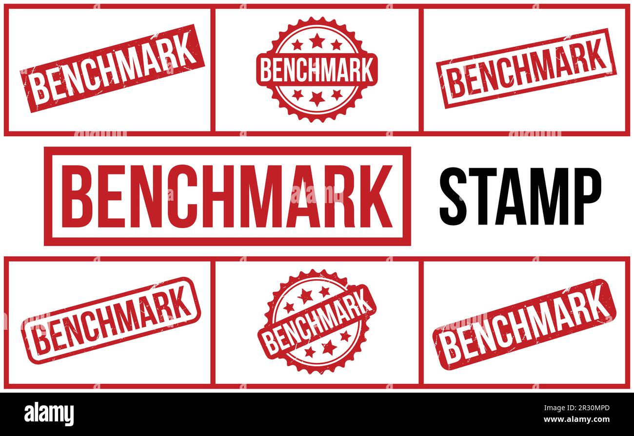 Red Benchmark Rubber Stamp Set Vector Stock Vector Image & Art - Alamy