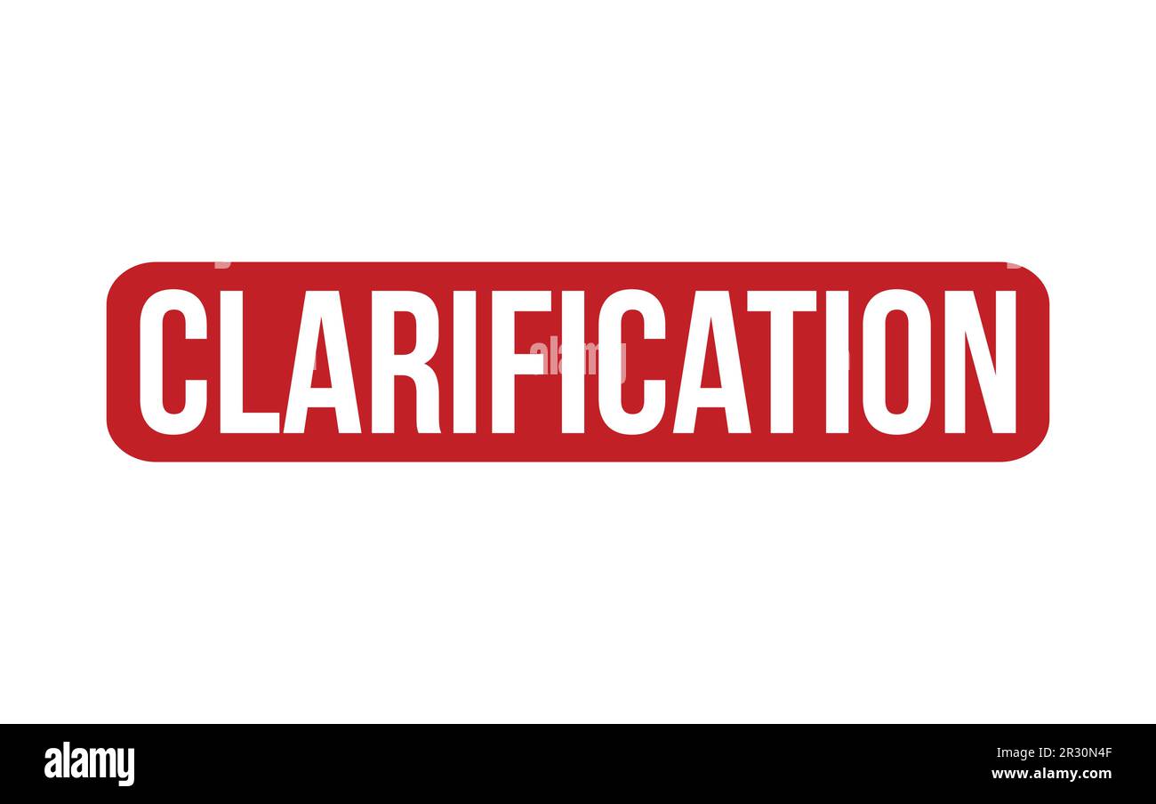 Clarification Stock Vector Images Alamy