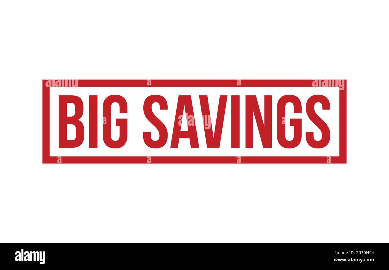 Red Big Savings Rubber Stamp Seal Vector Stock Vector Image & Art - Alamy