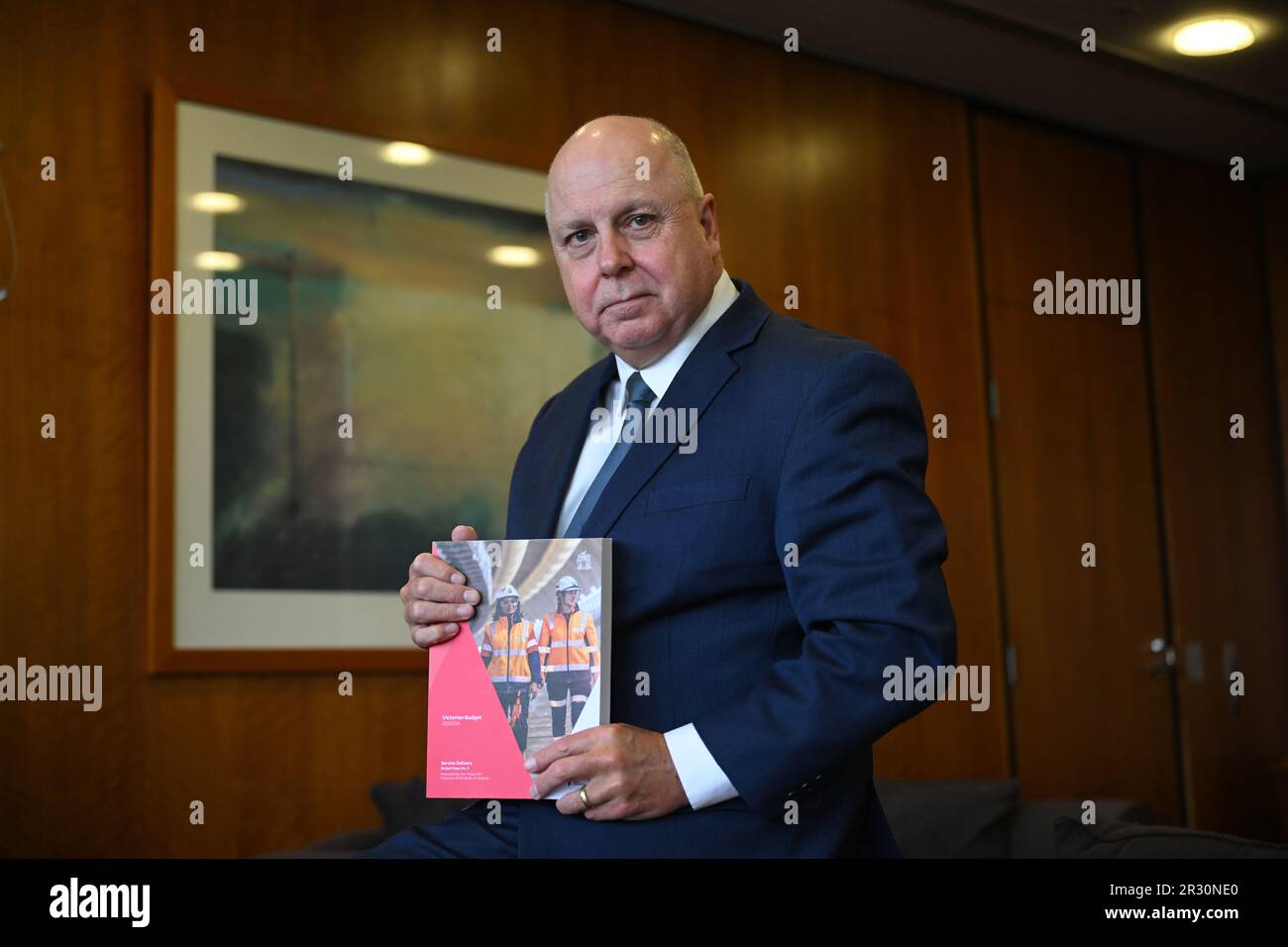 Victorian Treasurer Tim Pallas poses for a portrait ahead of the 2023 ...