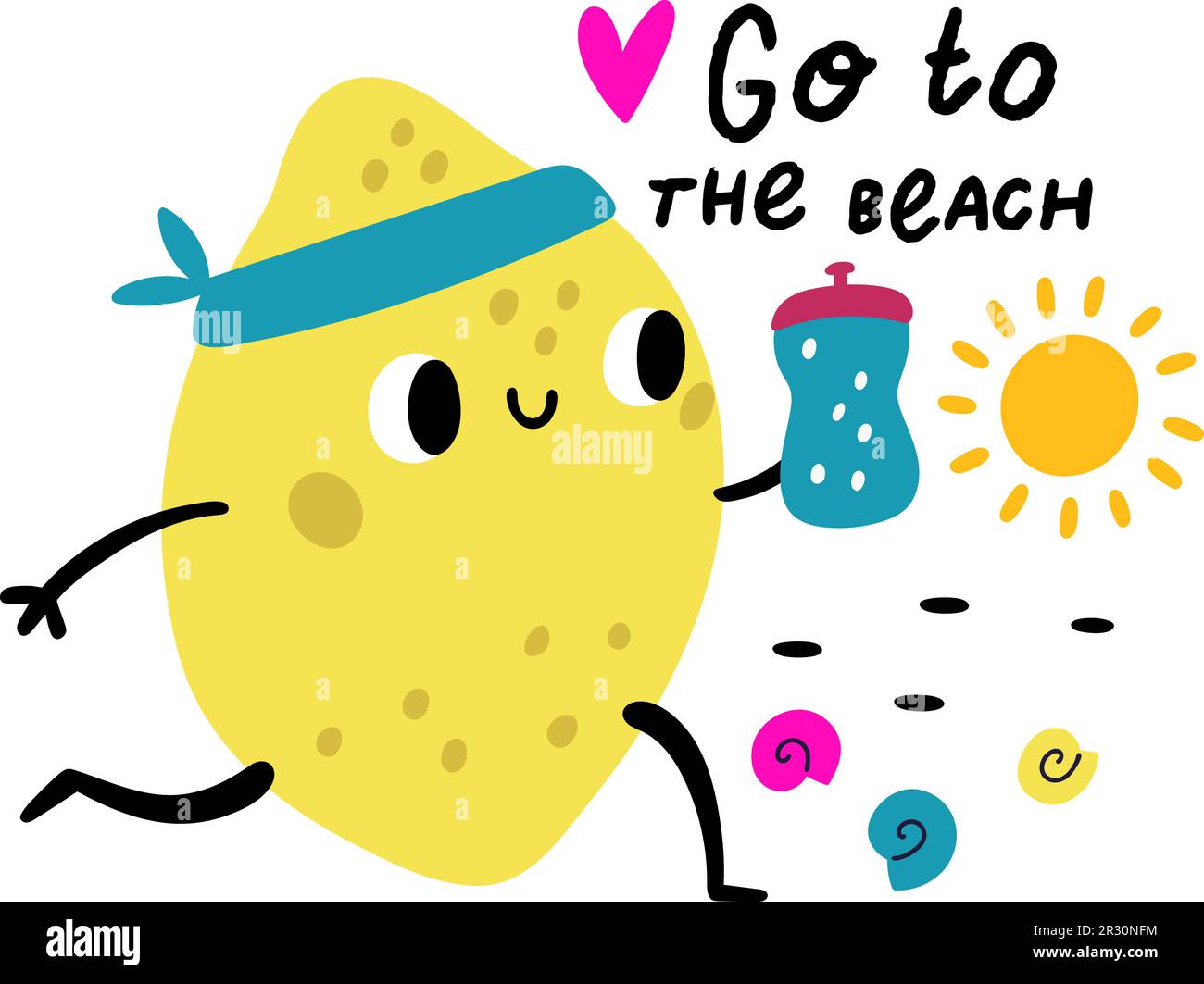 Summer Holiday Funny Cartoon