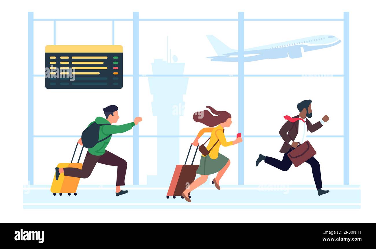 Run through airport Cut Out Stock Images & Pictures - Alamy