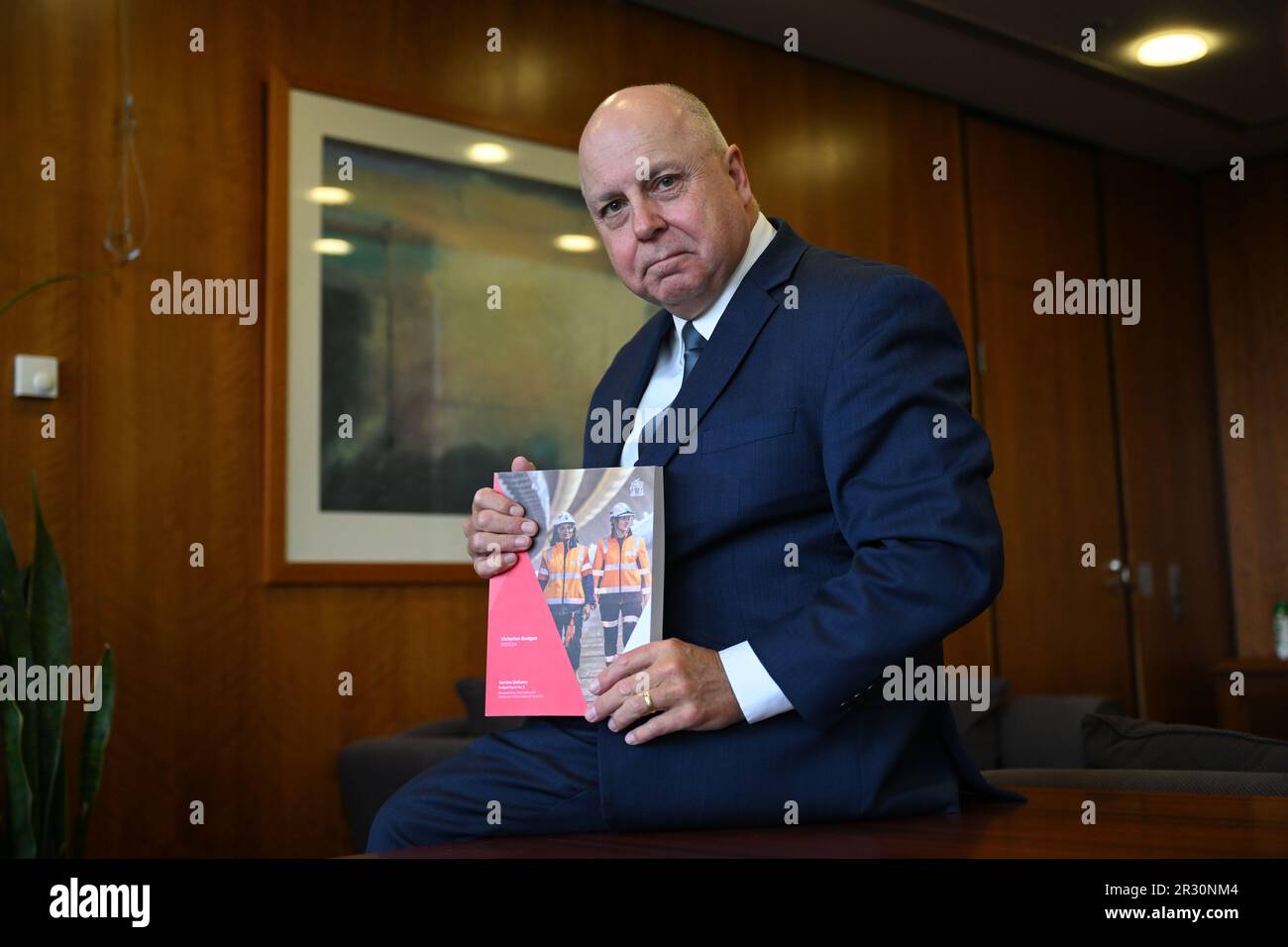 Victorian Treasurer Tim Pallas poses for a portrait ahead of the 2023 ...