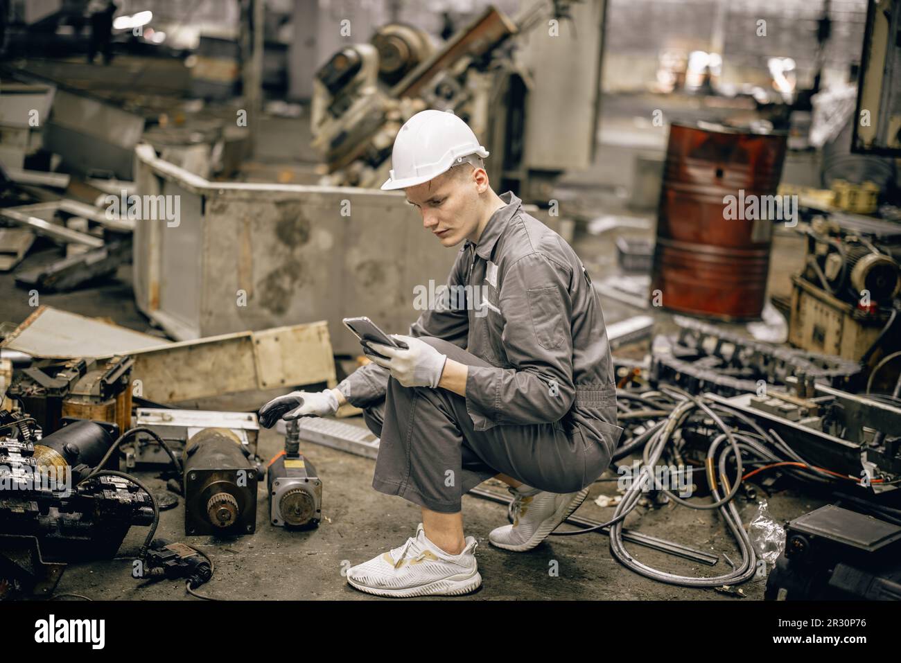 Engineering technicians use hand tools to perform regular maintenance ...