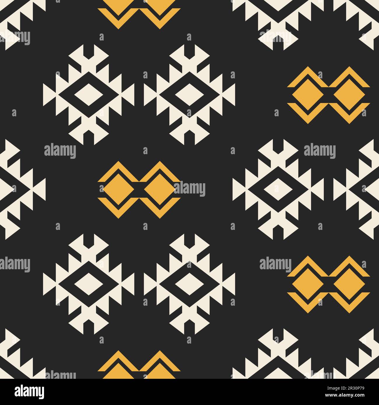 Southwestern Aztec Seamless Pattern. Navajo Print Stock Vector Image ...