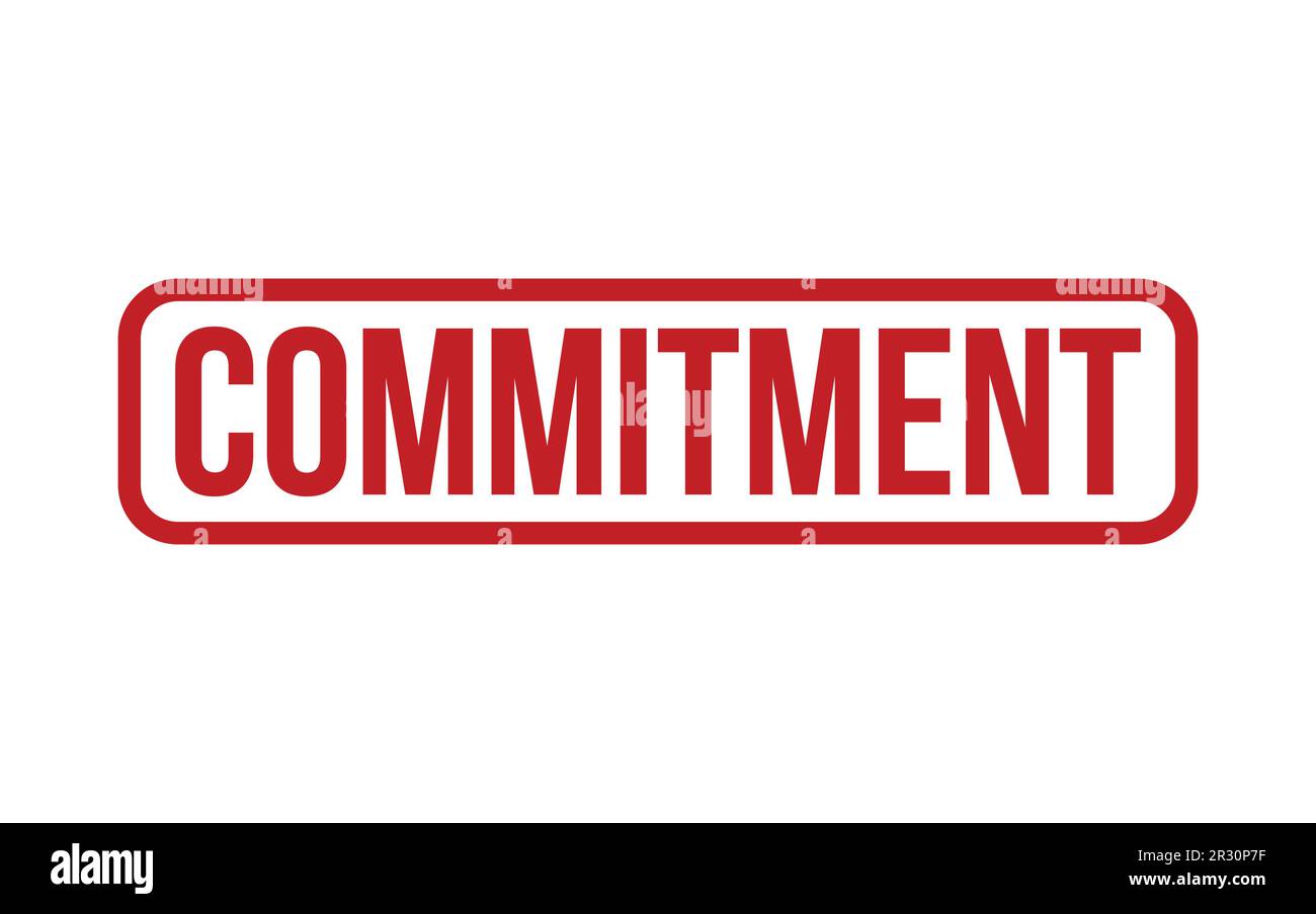 Red Commitment Rubber Stamp Seal Vector Stock Vector Image & Art - Alamy