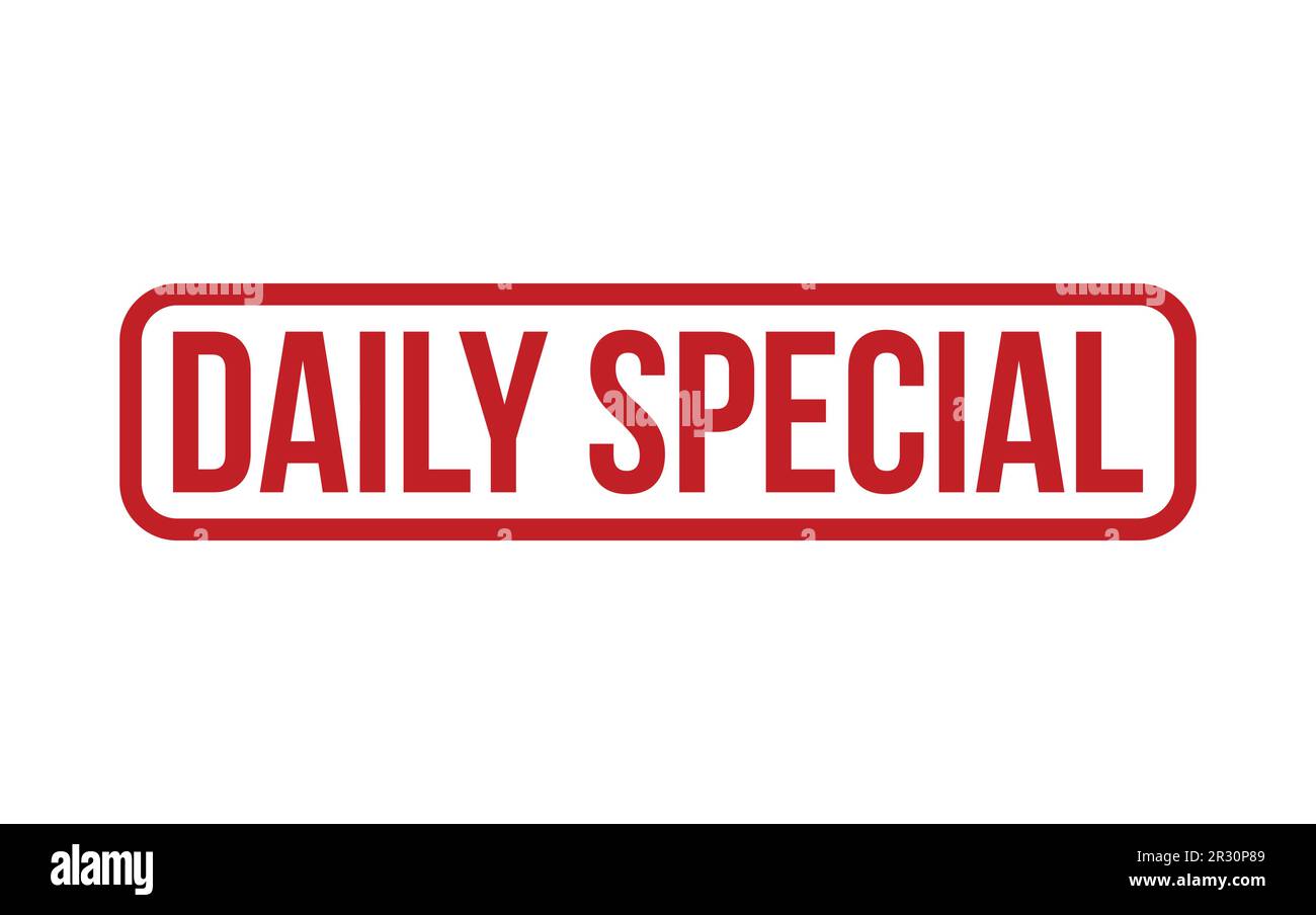 Red Daily Special Rubber Stamp Seal Vector Stock Vector Image & Art - Alamy