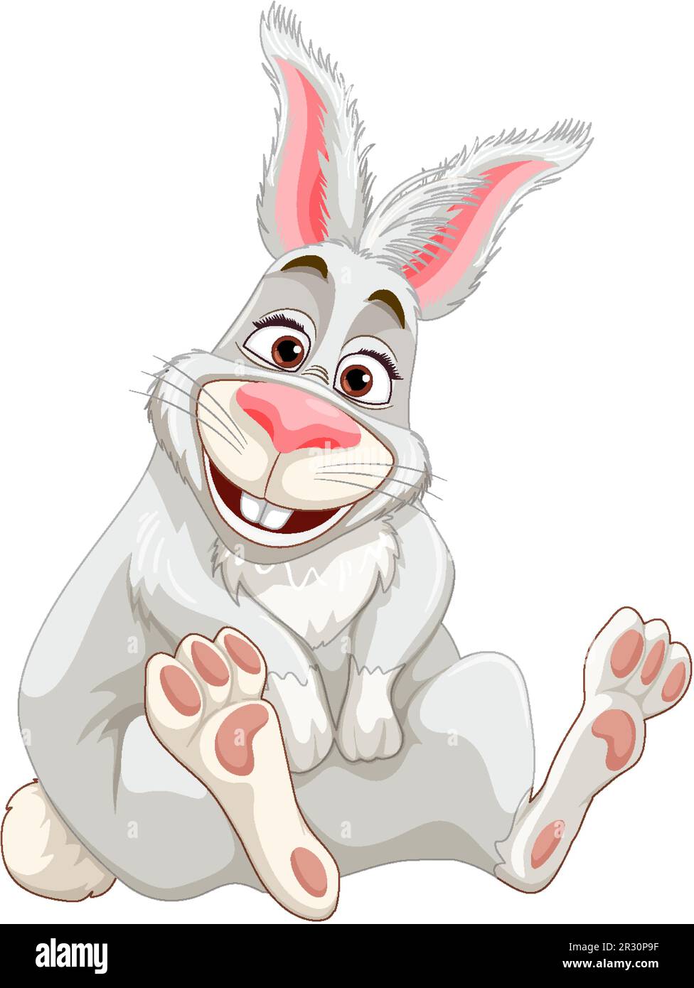 Cute rabbit cartoon character illustration Stock Vector Image & Art - Alamy
