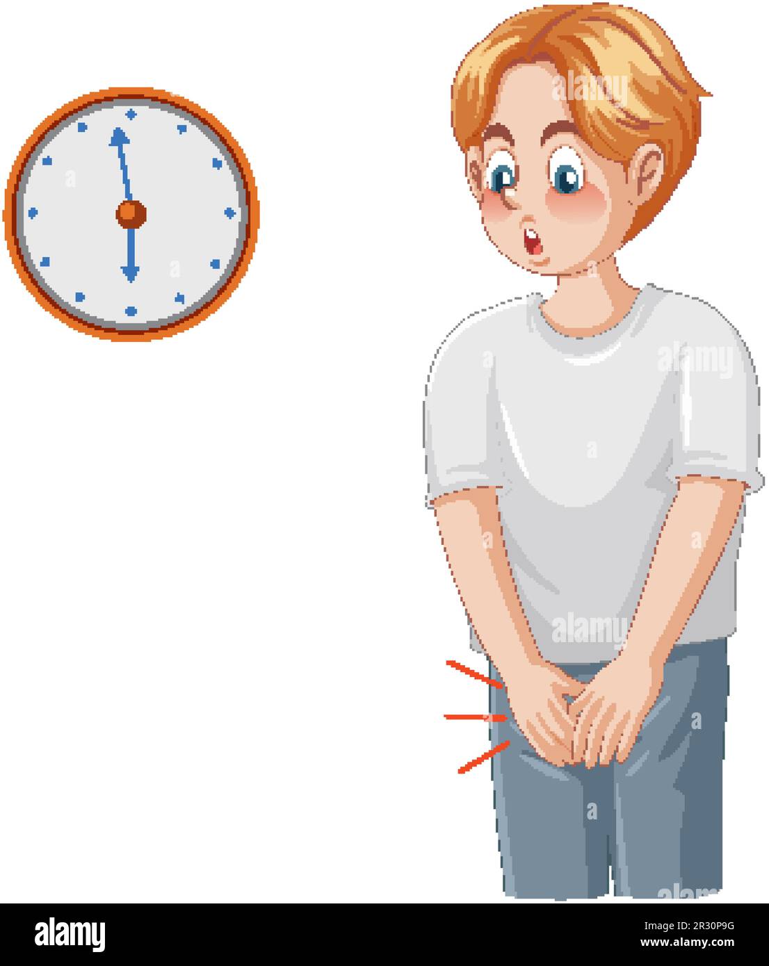 Puberty Boy Adjusting to Morning Physical Changes illustration Stock ... Puberty Boy Adjusting to Morning Physical Changes illustration Stock ...