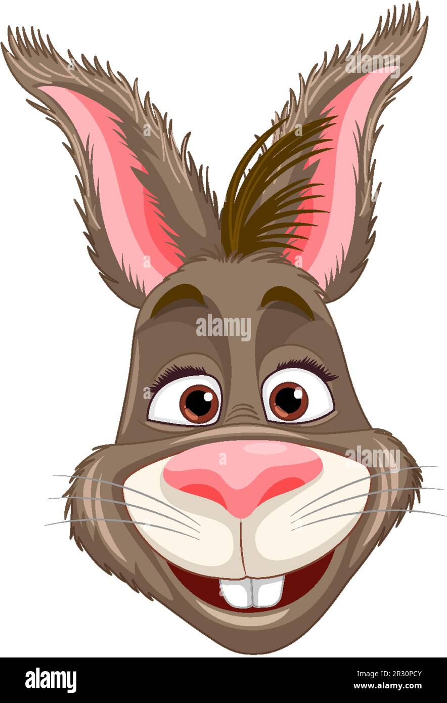 Cute rabbit cartoon character illustration Stock Vector Image & Art - Alamy