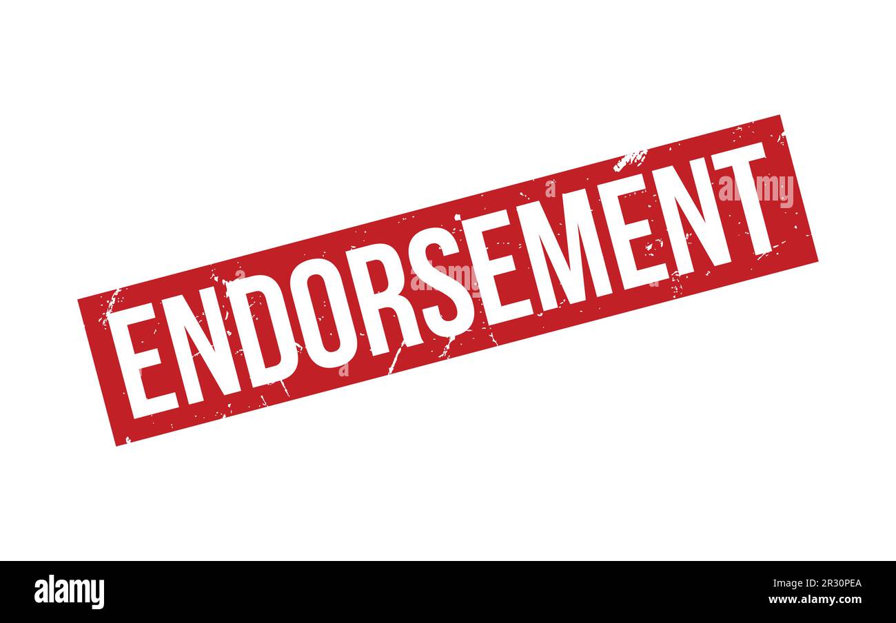 An endorsement Stock Vector Images - Alamy