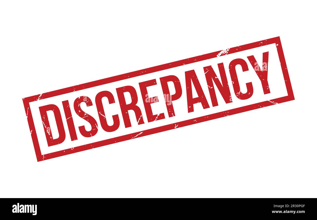 Red Discrepancy Rubber Stamp Seal Vector Stock Vector Image & Art - Alamy