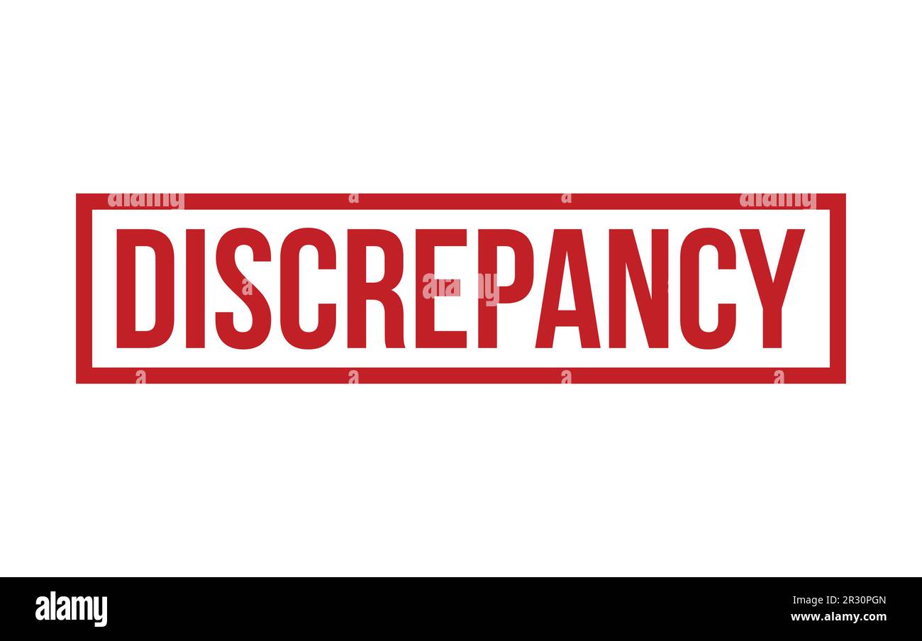 Red Discrepancy Rubber Stamp Seal Vector Stock Vector Image & Art - Alamy