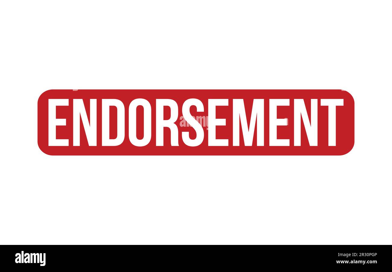 An endorsement Stock Vector Images - Alamy