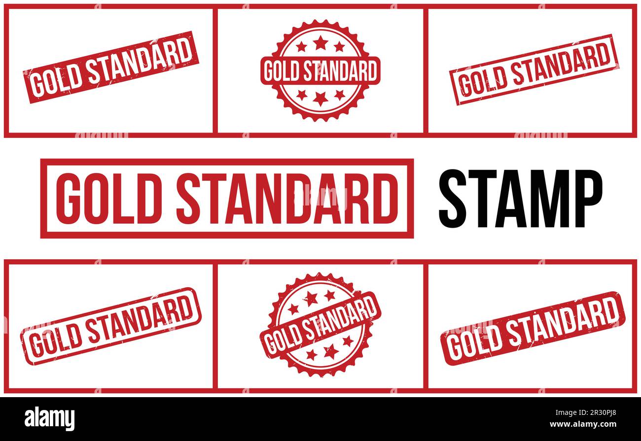 Red Gold Standard Rubber Stamp Set Vector Stock Vector Image & Art - Alamy