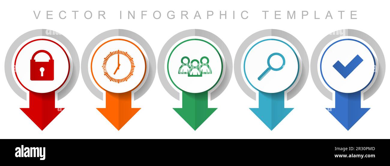 Internet icon set, miscellaneous pointer icons such as padlock, watch ...