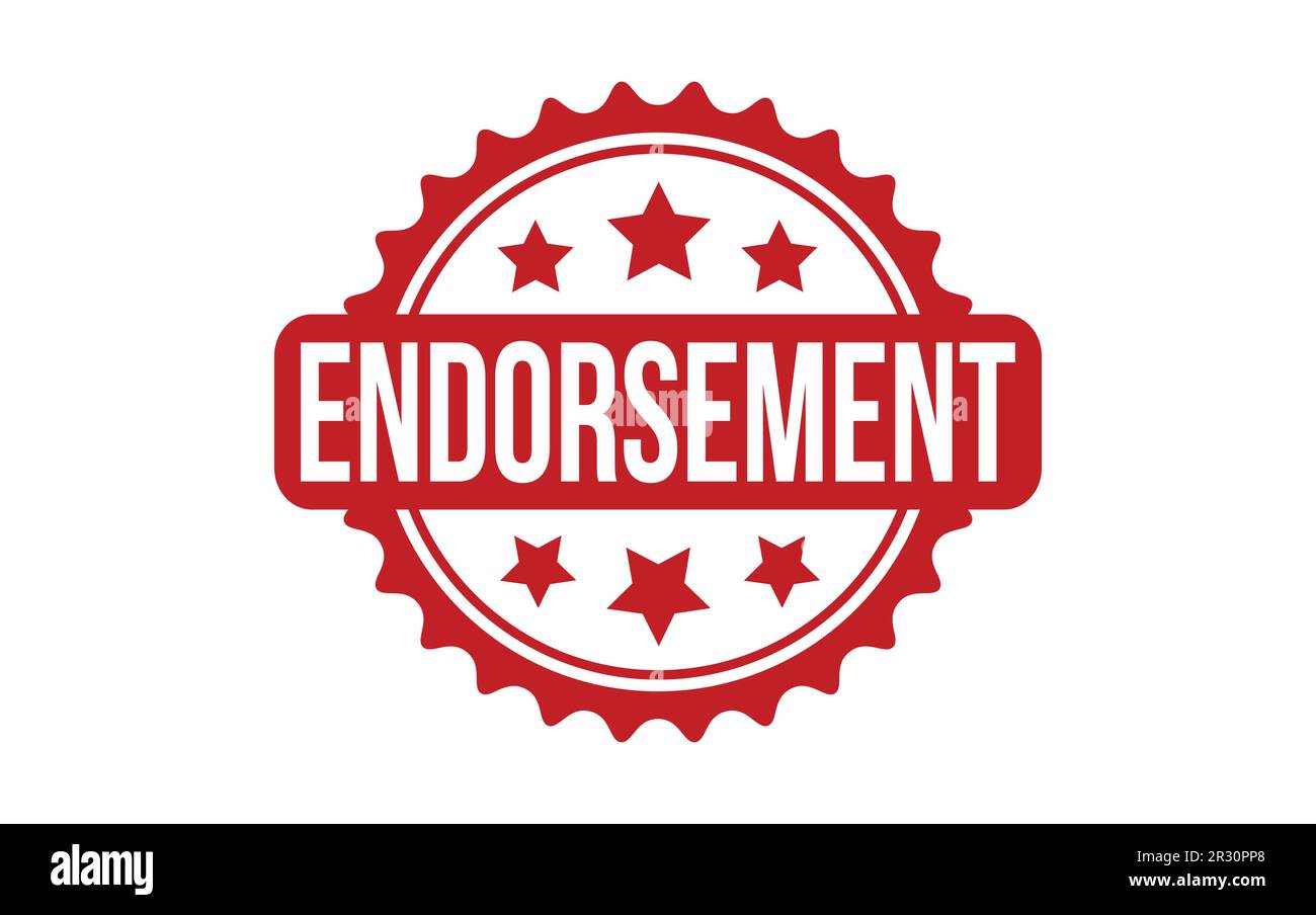 Endorsement rubber grunge stamp seal vector Stock Vector Image & Art ...