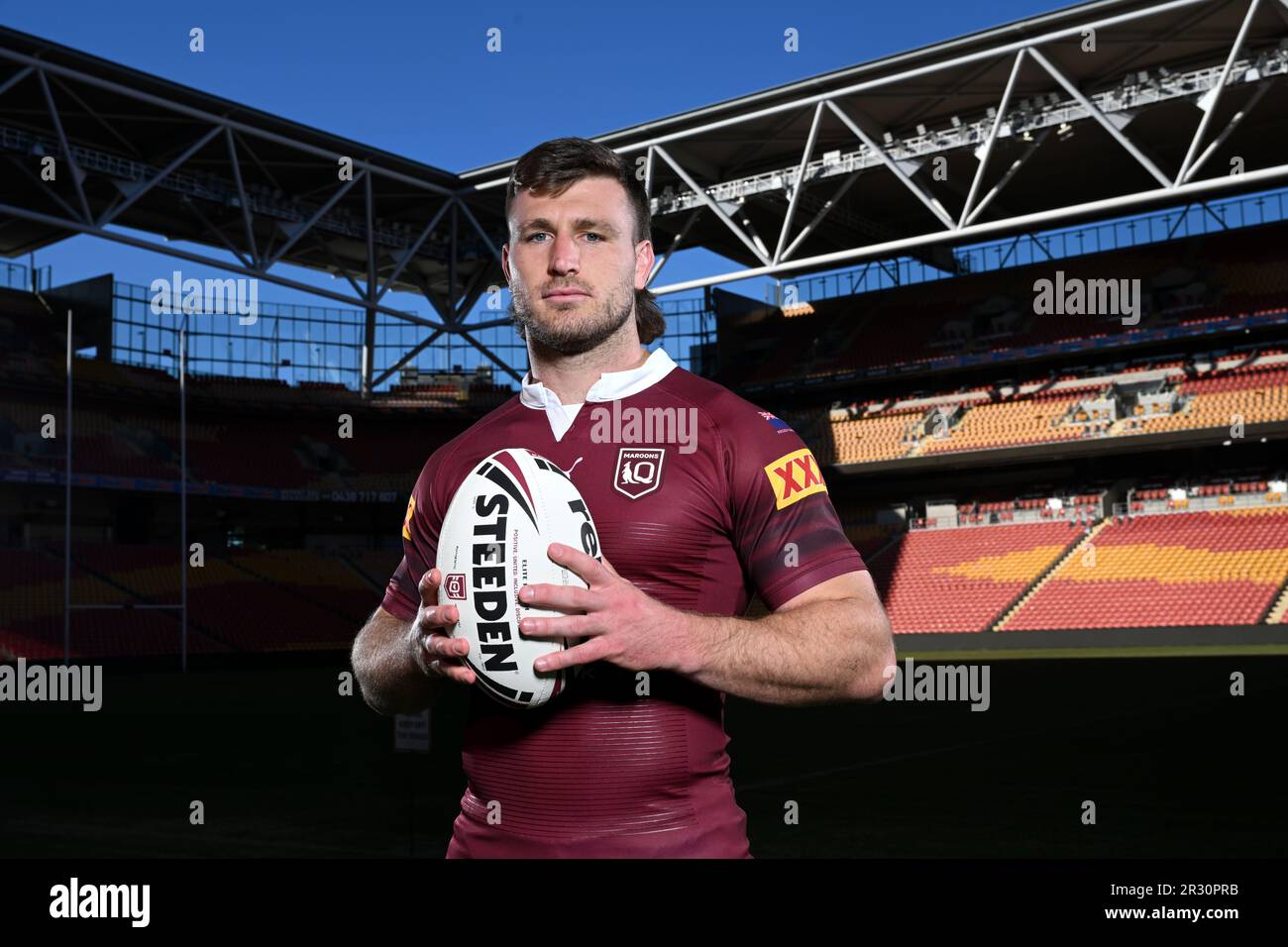 Jai Arrow of the Maroons poses for a photograph during the 2023 State ...