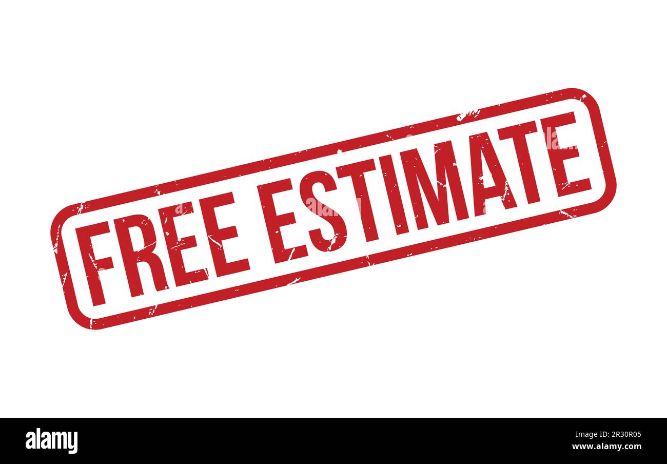 Free Estimate Rubber Stamp Seal Vector Stock Vector Image & Art - Alamy