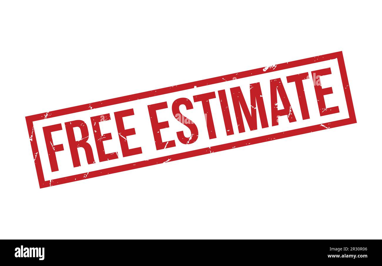 Red Free Estimate Rubber Stamp Seal Vector Stock Vector Image & Art - Alamy
