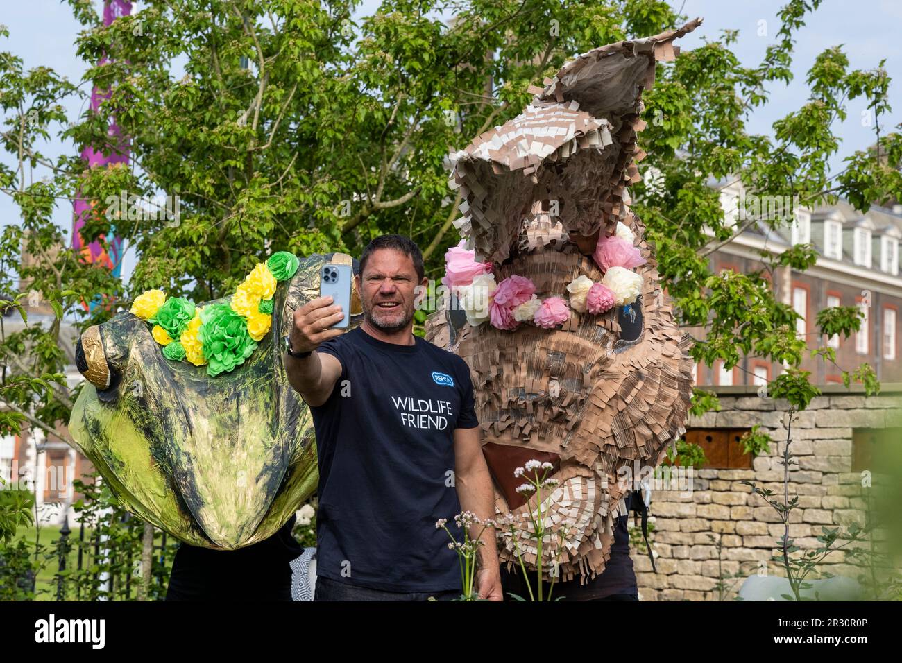 London, UK. 22 May 2023. Wildlife presenter Steve Backshall with RSPCA ...
