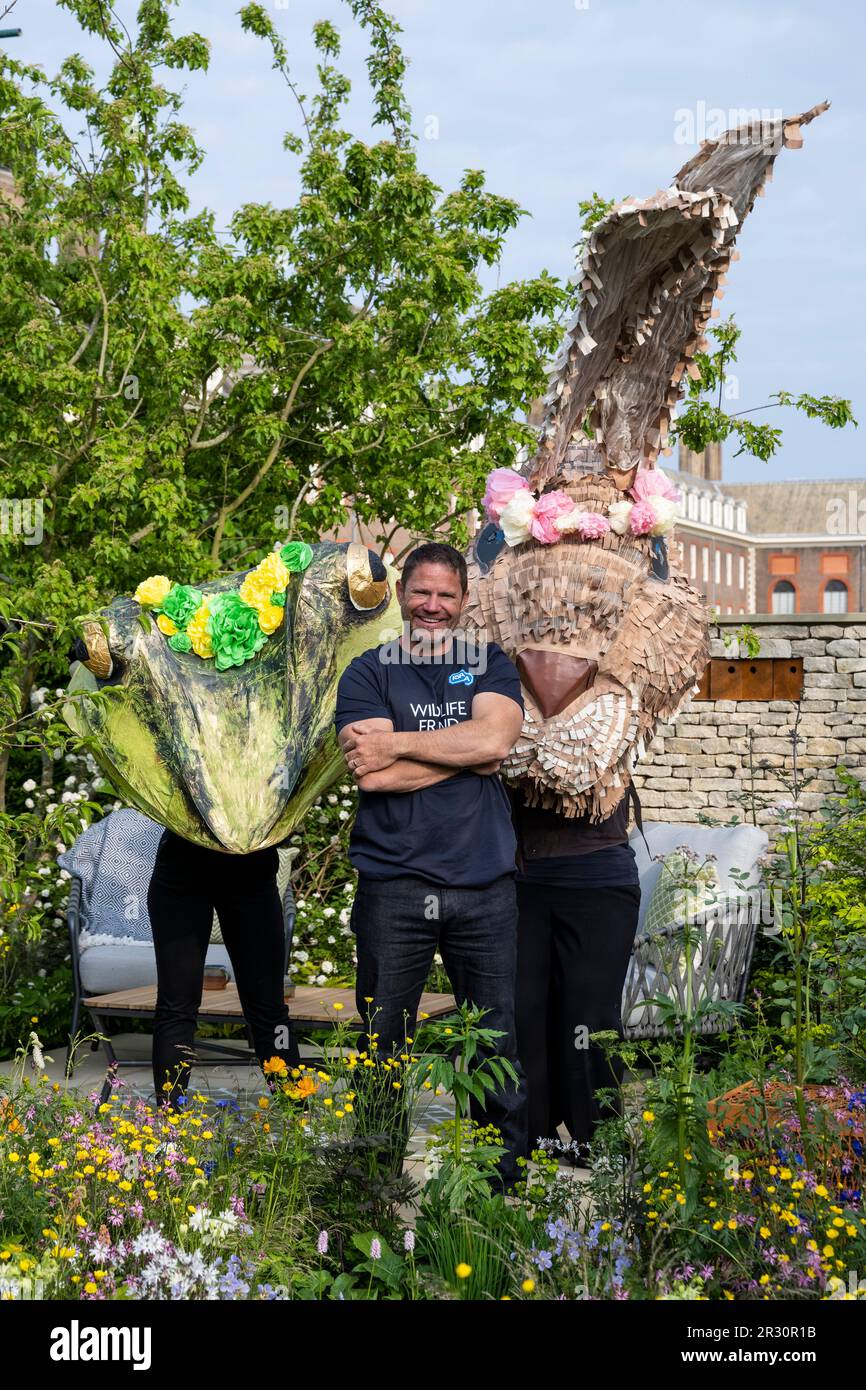 London, UK. 22 May 2023. Wildlife presenter Steve Backshall with RSPCA ...