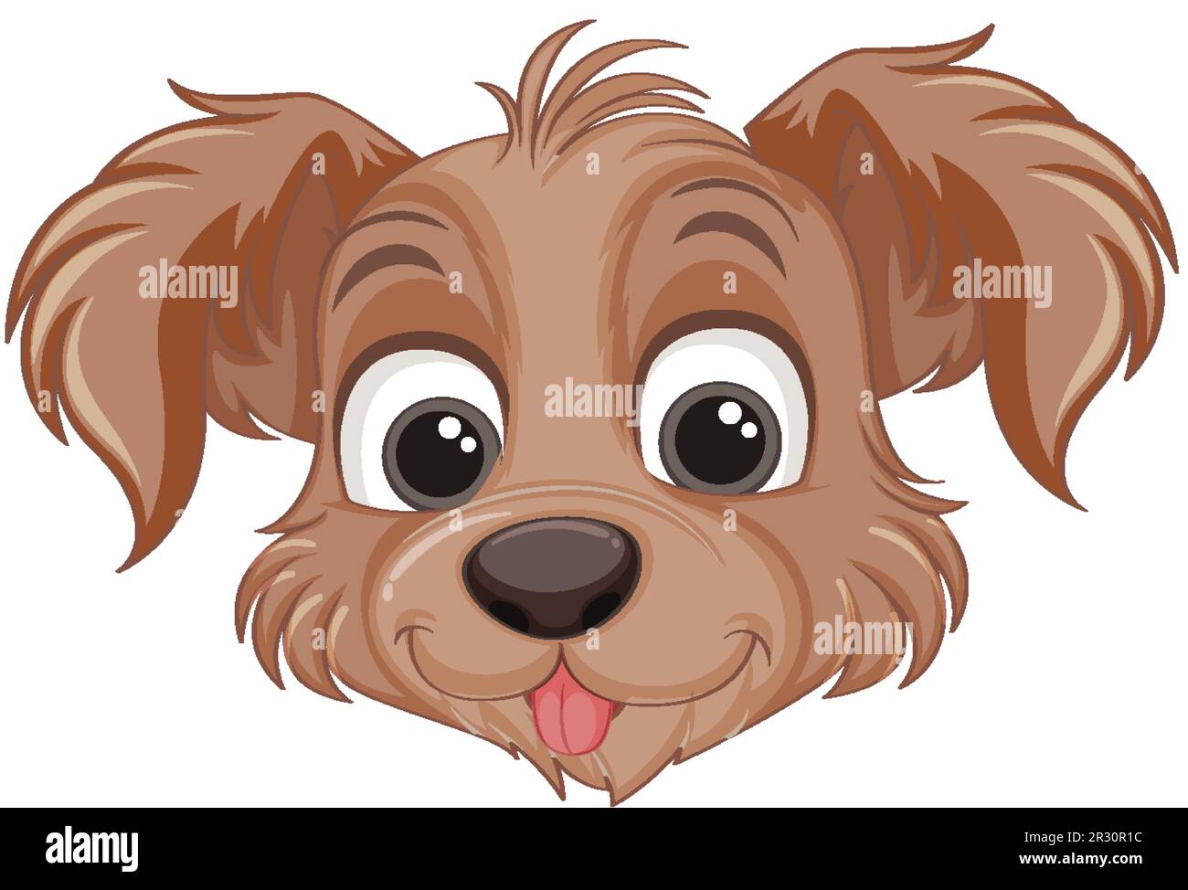 Cute dog face cartoon isolated illustration Stock Vector Image & Art ...