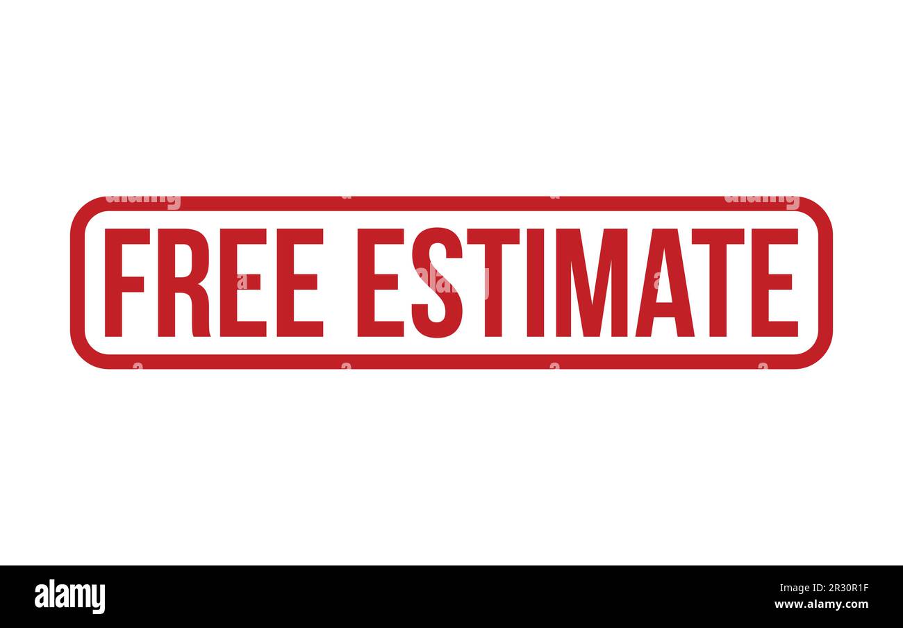 Red Free Estimate Rubber Stamp Seal Vector Stock Vector Image & Art - Alamy