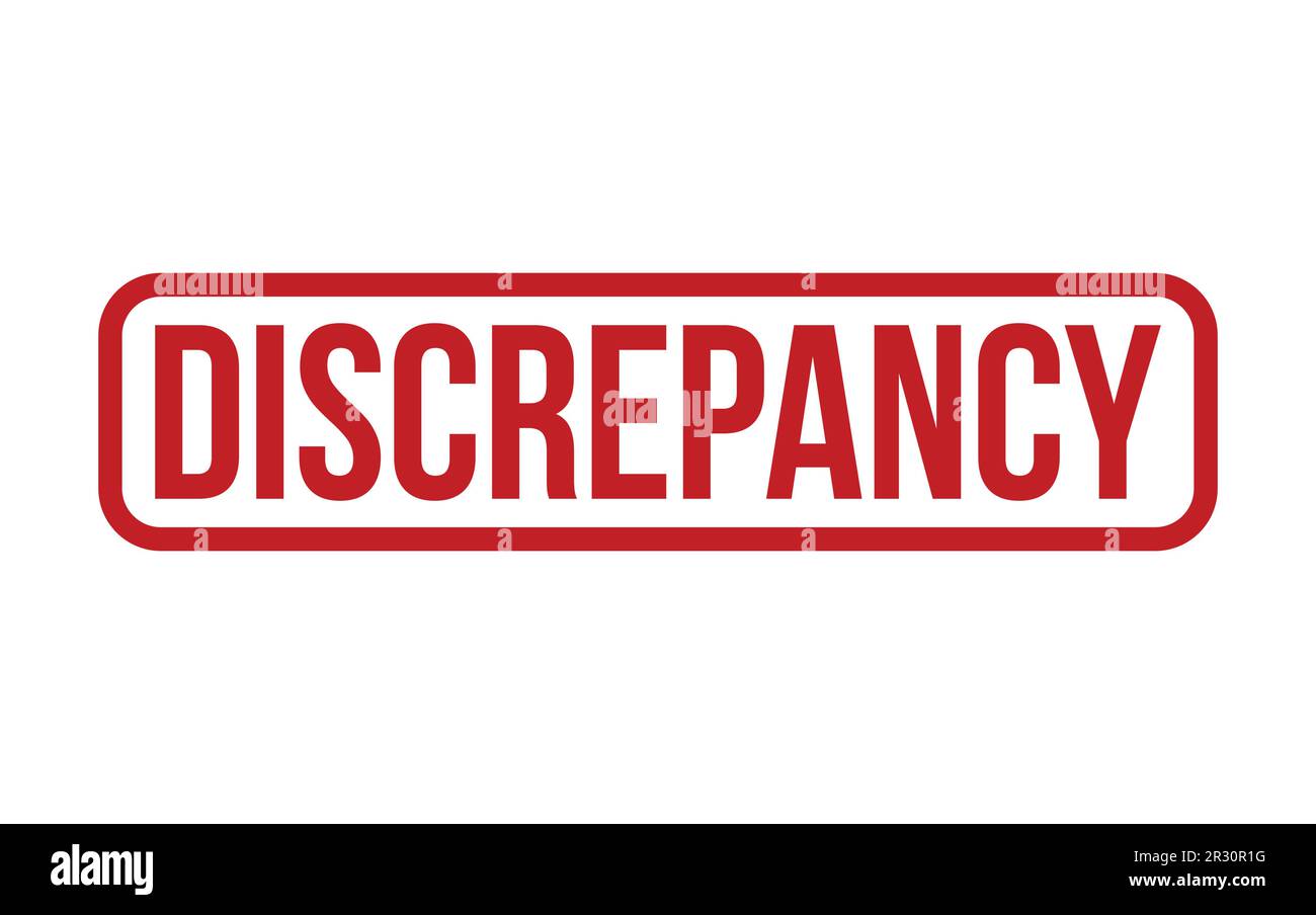 Any discrepancy Cut Out Stock Images & Pictures - Alamy