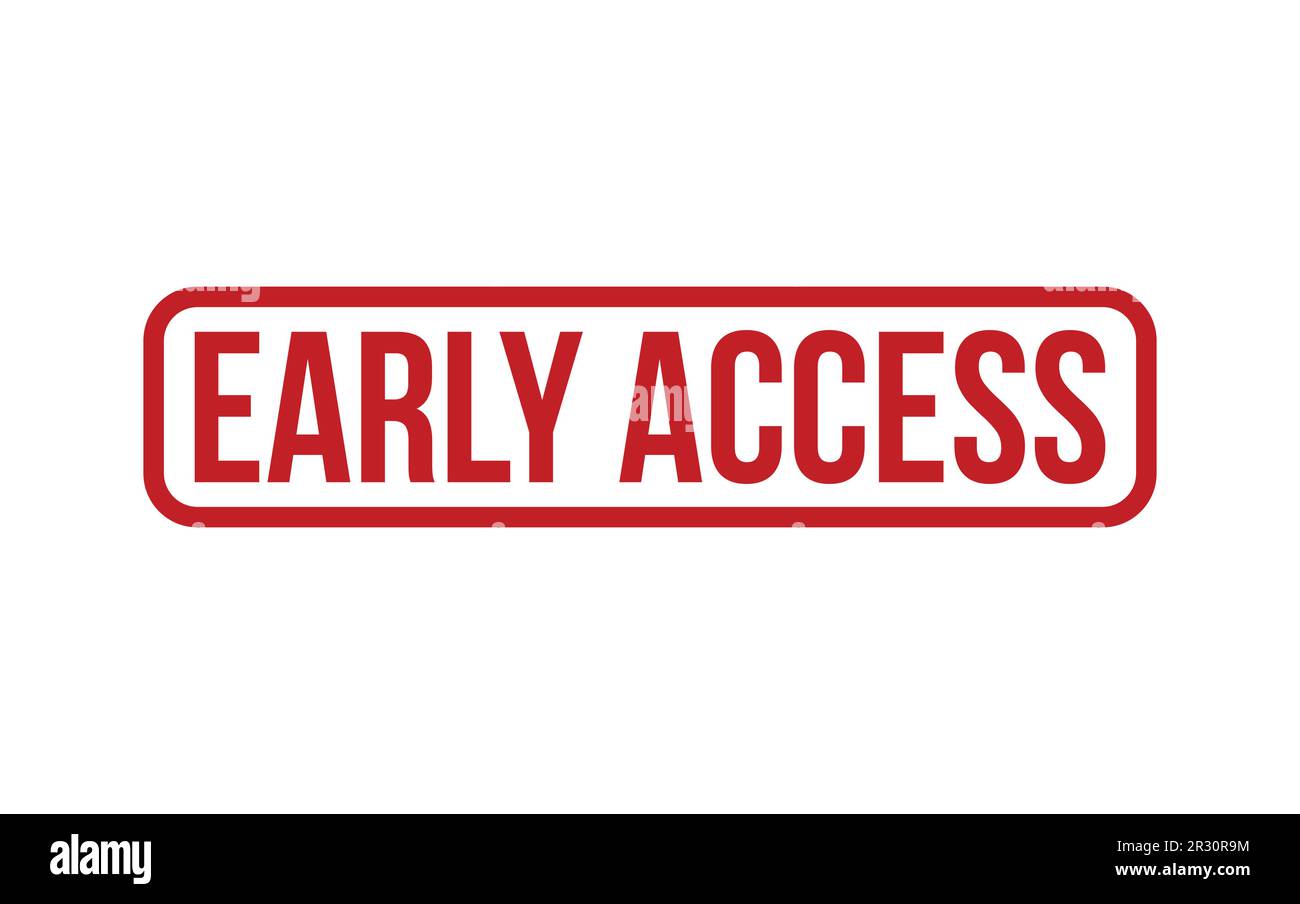 Red Early Access Rubber Stamp Seal Vector Stock Vector Image & Art - Alamy